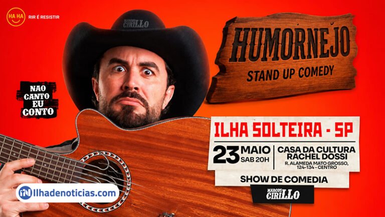 Comediante Marcus Cirillo se apresenta em Ilha Solteira neste sábado ...
